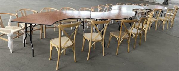 Wedding Serpentine Table Manufacturer | Folding Banquet Table