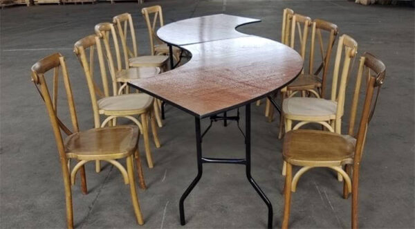 Wedding Serpentine Table Manufacturer | Folding Banquet Table