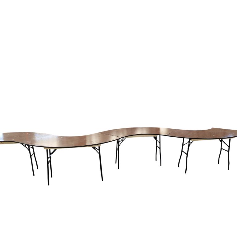 Wedding Serpentine Table Manufacturer | Folding Banquet Table