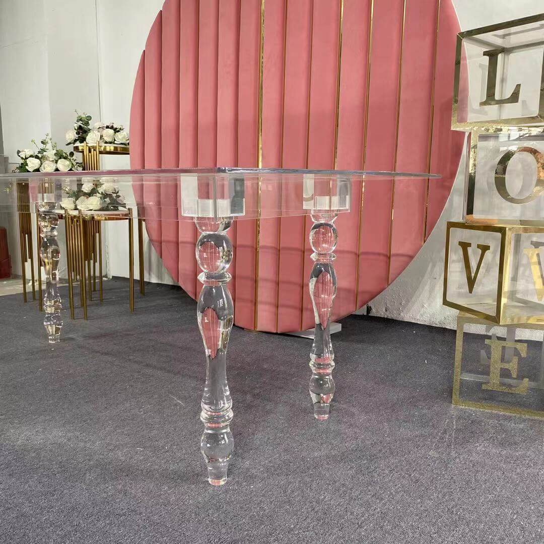 Acrylic Dining Table Manufacturers | Clear Plastic Table Price