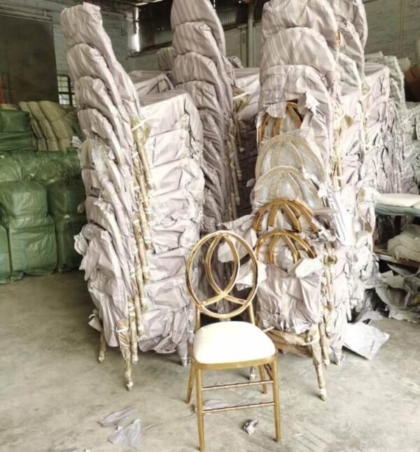 Gold Phoenix Chair Price | Metal Banquet Chairs Manfuacturer